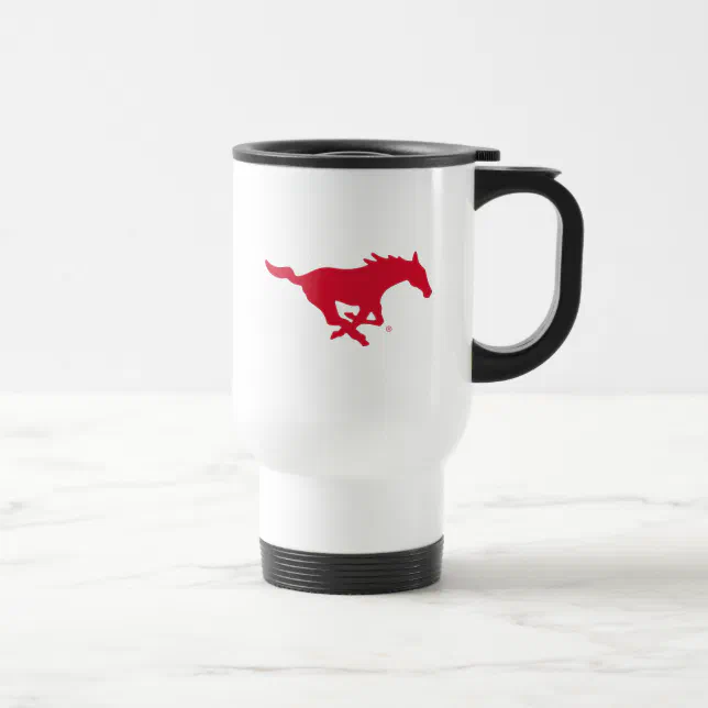 SMU Mustangs Logo Travel Mug | Zazzle