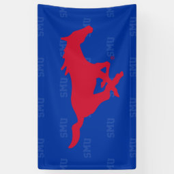 SMU Mustangs Logo Watermark Banner | Zazzle