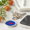 SMU Mustangs Logo Watermark Keychain | Zazzle