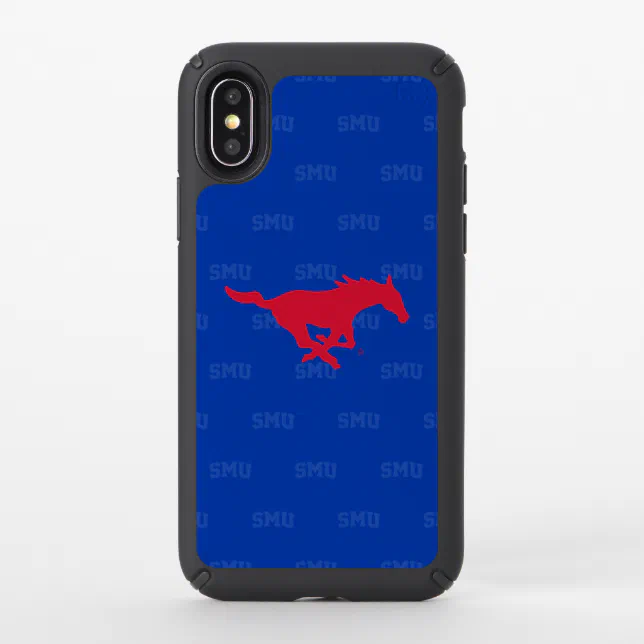 SMU Mustangs Logo Watermark Speck iPhone X Case | Zazzle