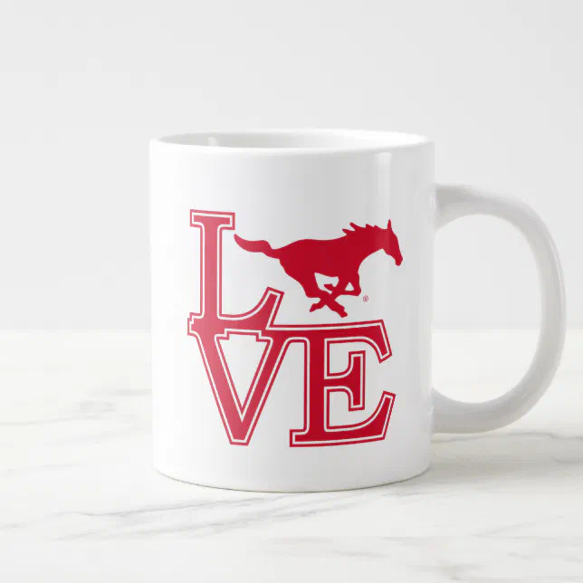 SMU Mustangs Love Giant Coffee Mug | Zazzle