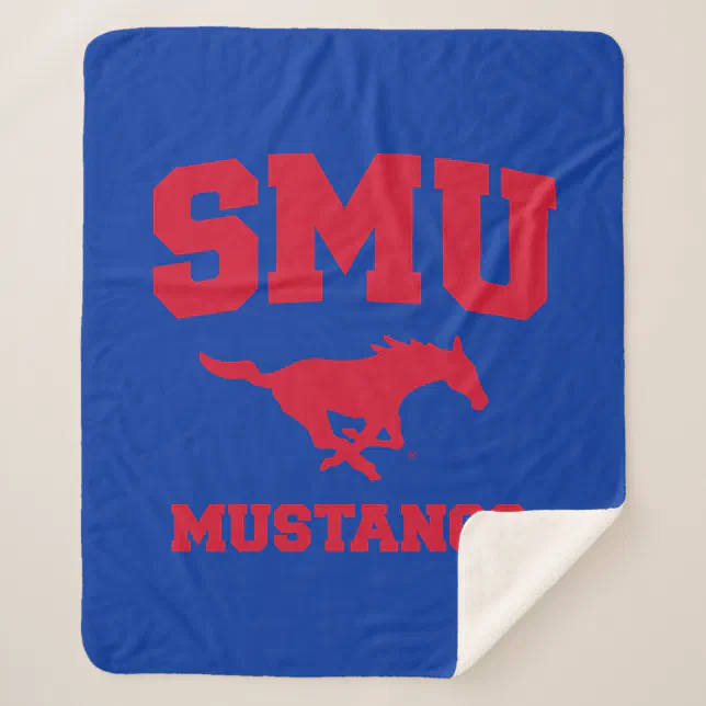 SMU Mustangs Sherpa Blanket | Zazzle