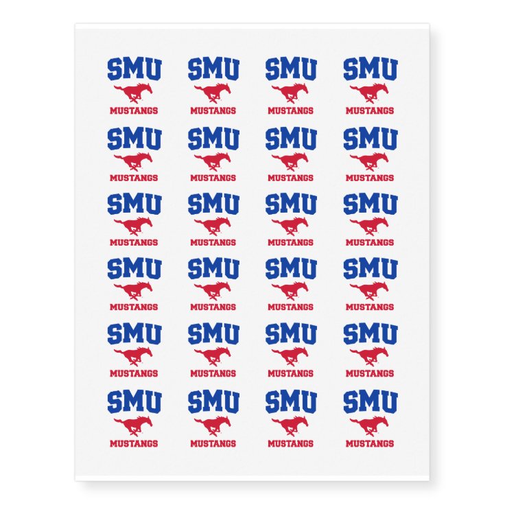 SMU Mustangs Temporary Tattoos | Zazzle