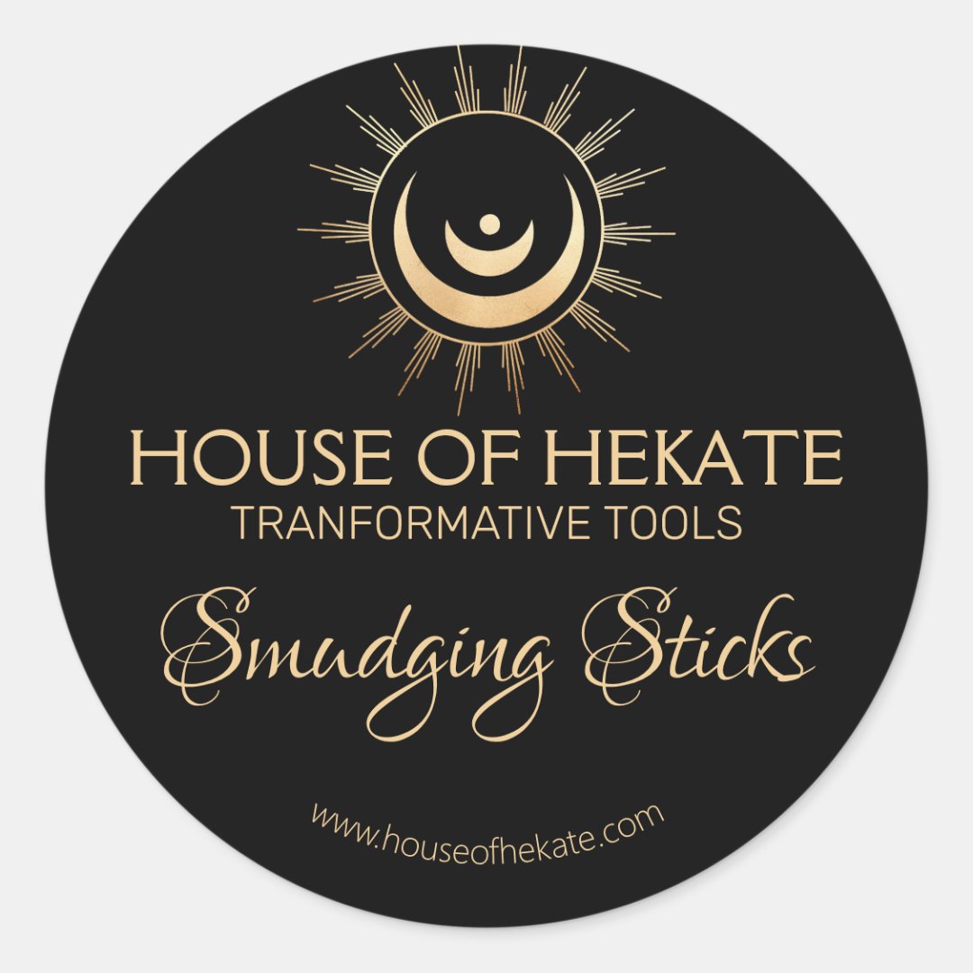 Smudging Sticks Moon Labels | Zazzle