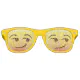 Smug Glance Emoji Face Party Shades | Zazzle