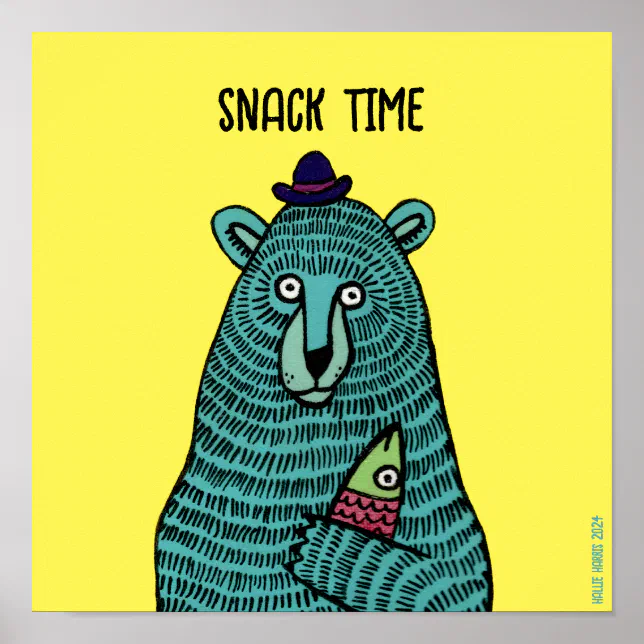 Snack Time Poster | Zazzle