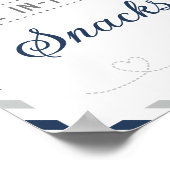 Snacks Food Table Travel Airplane Airline Party Poster | Zazzle