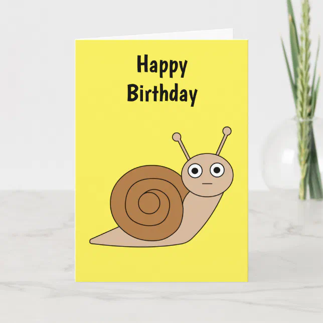 Snail Card | Zazzle
