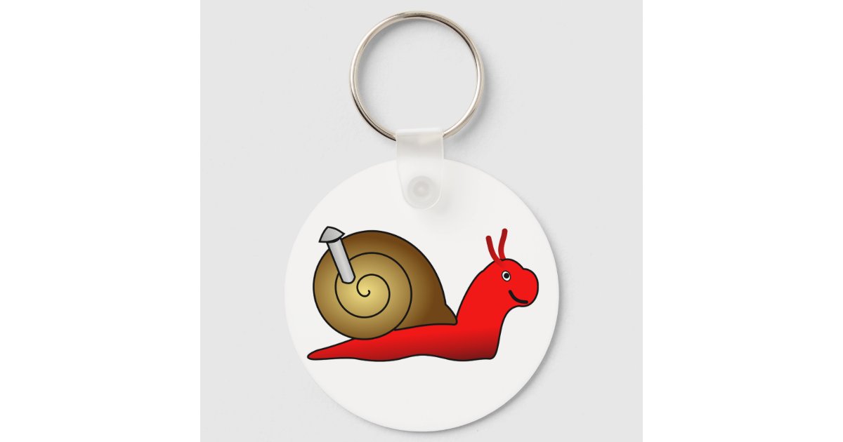 Snail Keychain | Zazzle