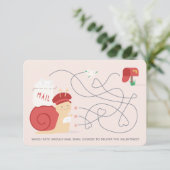 Snail Mail Activity Classroom Valentine Postcard | Zazzle