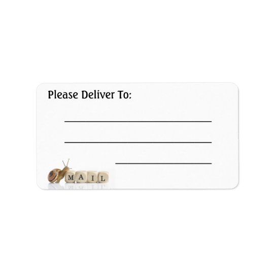 Snail Mail Please Deliver To (PDT) Labels | Zazzle.com