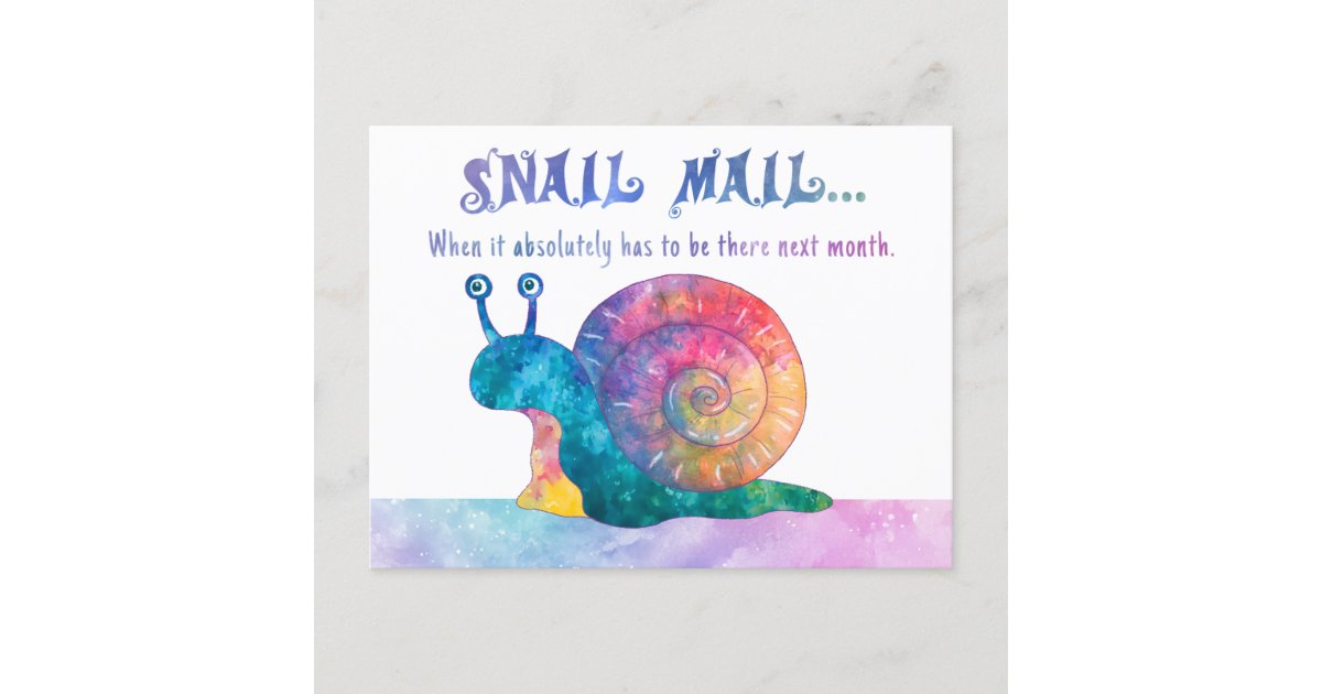 Snail Mail - Postcard | Zazzle