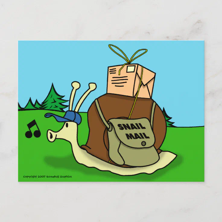 Snail Mail Postcard | Zazzle
