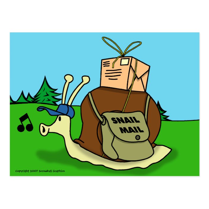 Snail Mail Postcard | Zazzle.com