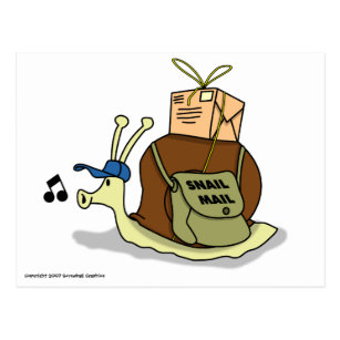 Cartoon Snail Postcards - No Minimum Quantity | Zazzle