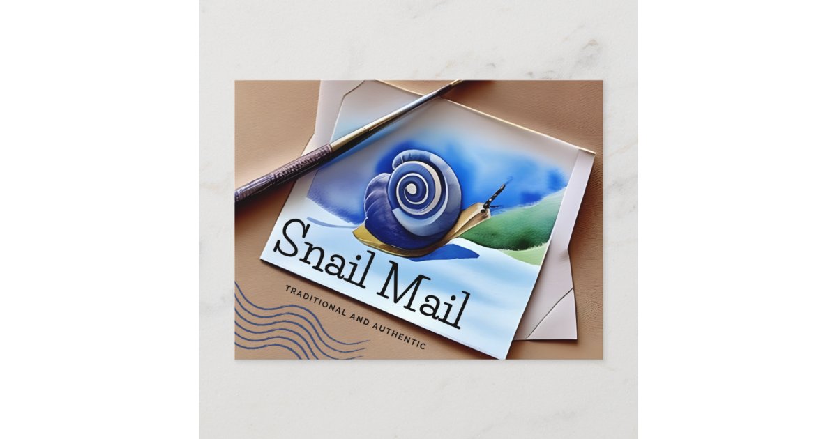 Snail Mail, Postcard for Postcrossing | Zazzle