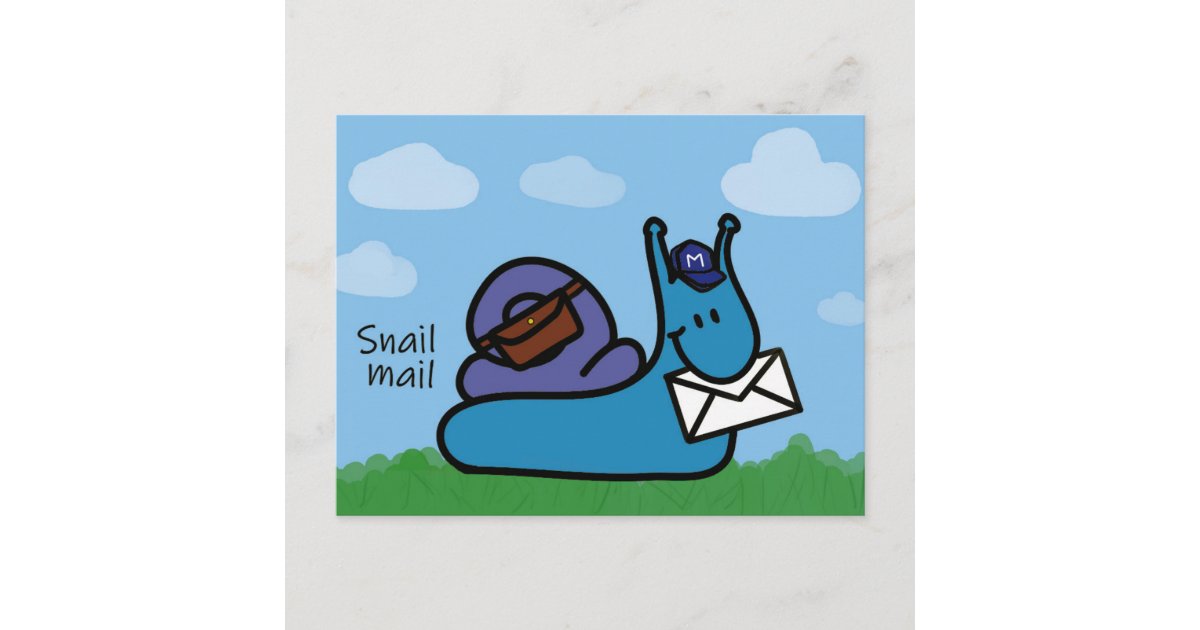 Snail mail postcrossing postcard | Zazzle