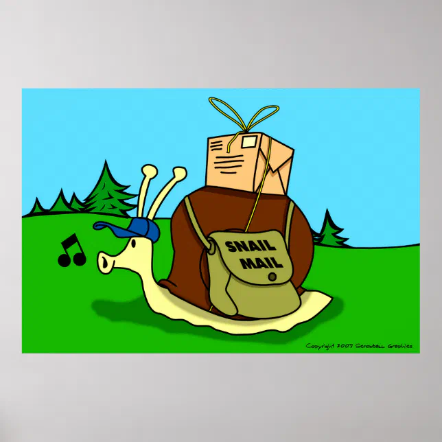 Snail Mail Poster | Zazzle