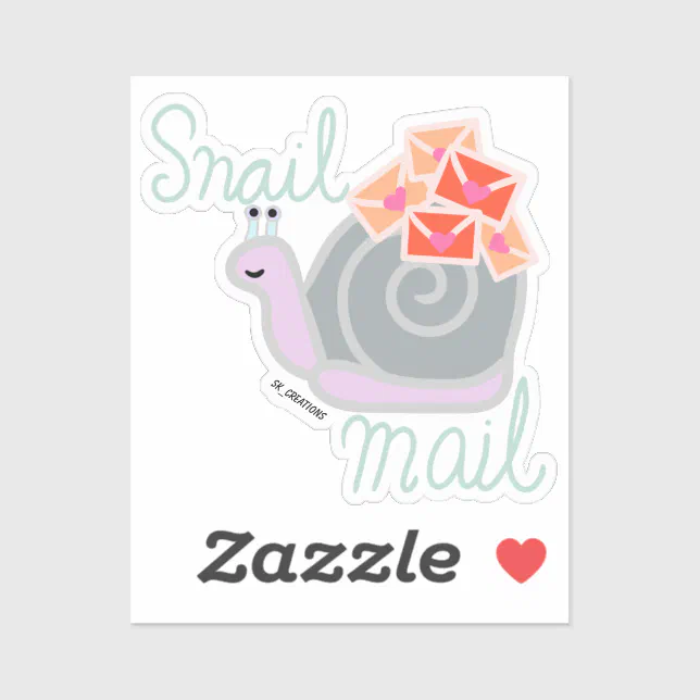 Snail Mail Sticker | Zazzle