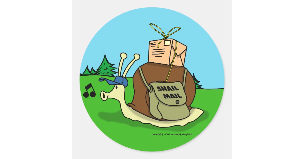 Snail Mail Stickers | Zazzle