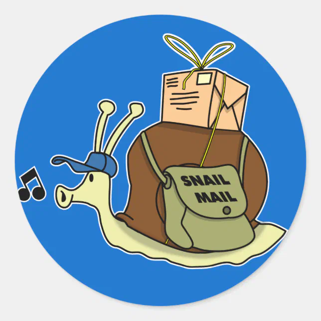 Snail Mail Stickers | Zazzle