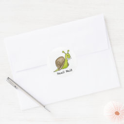 Snail Mail Stickers | Zazzle