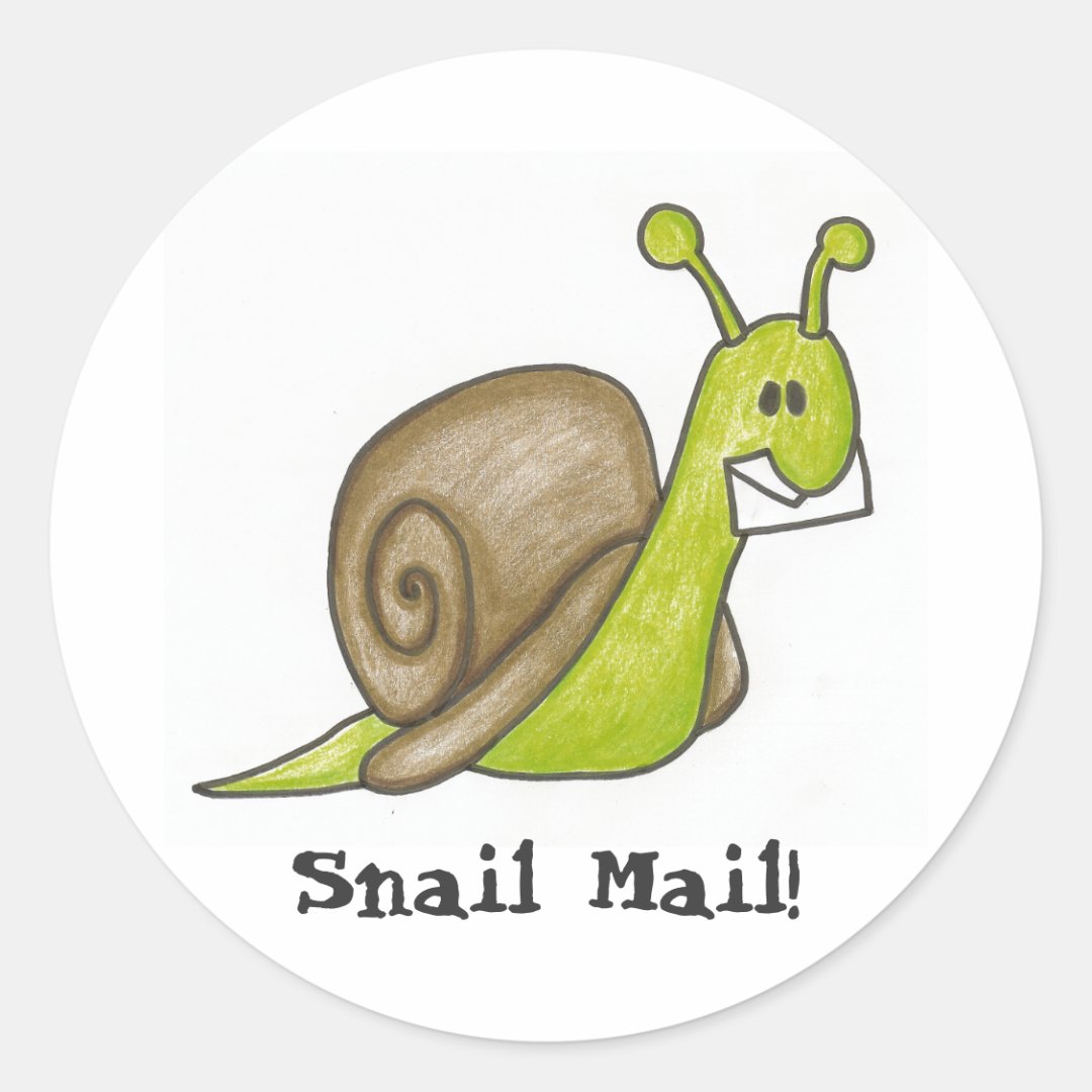 Snail Mail Stickers | Zazzle