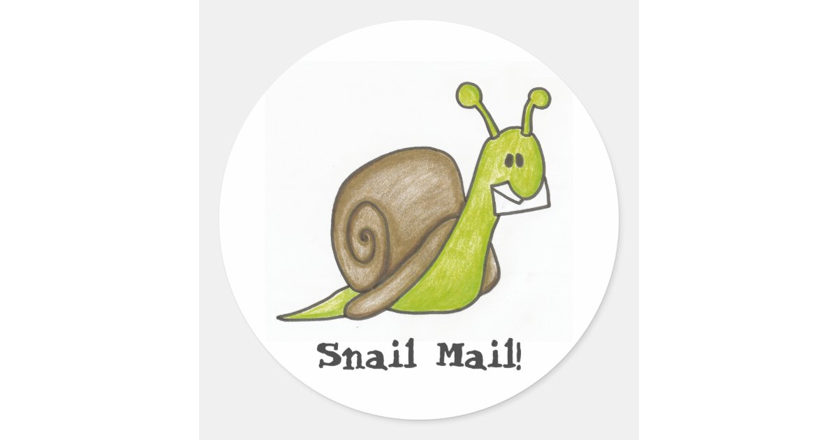 Snail Mail Stickers | Zazzle