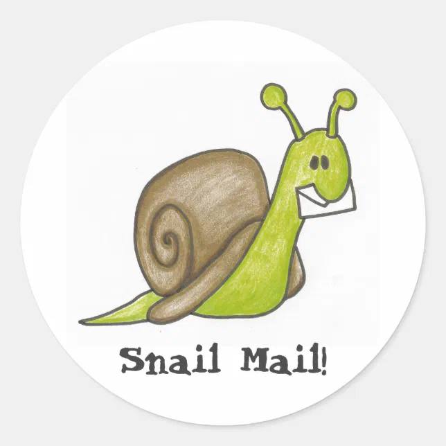 Snail Mail Stickers | Zazzle