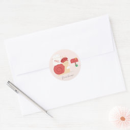 Snail Mail Valentine Sticker | Zazzle