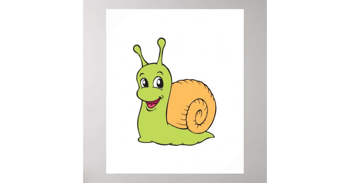 Snail Poster | Zazzle