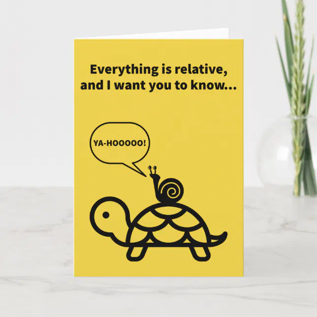 Snail Riding a Turtle - Family Card | Zazzle
