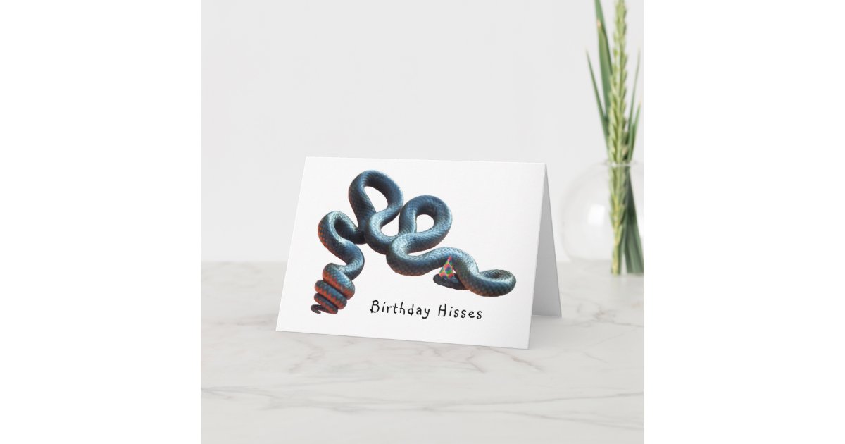 Snake Birthday Card | Zazzle