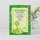 Snake Birthday Party Invitation | Zazzle