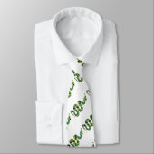 Snake Black and Green Print Silhouette Tie | Zazzle