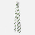 Snake Black and Green Print Silhouette Tie | Zazzle