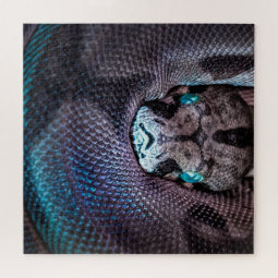 Snake boa anaconda python reptile snakeskin jigsaw puzzle | Zazzle