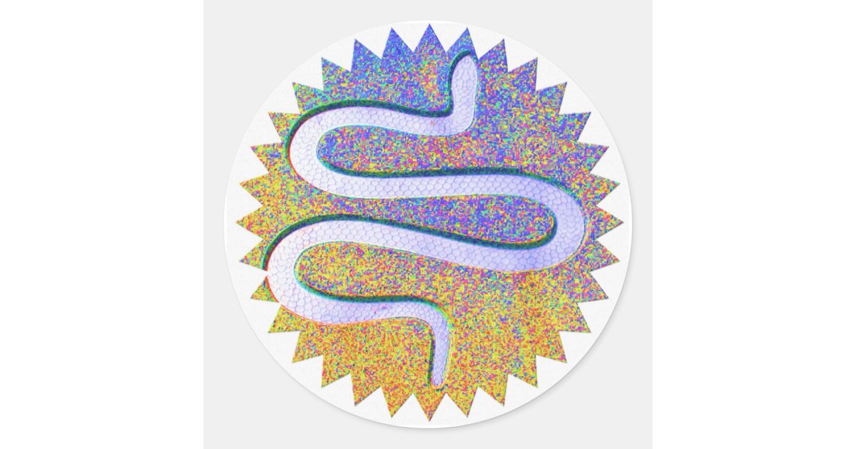 Snake Design - Humber River Classic Round Sticker | Zazzle