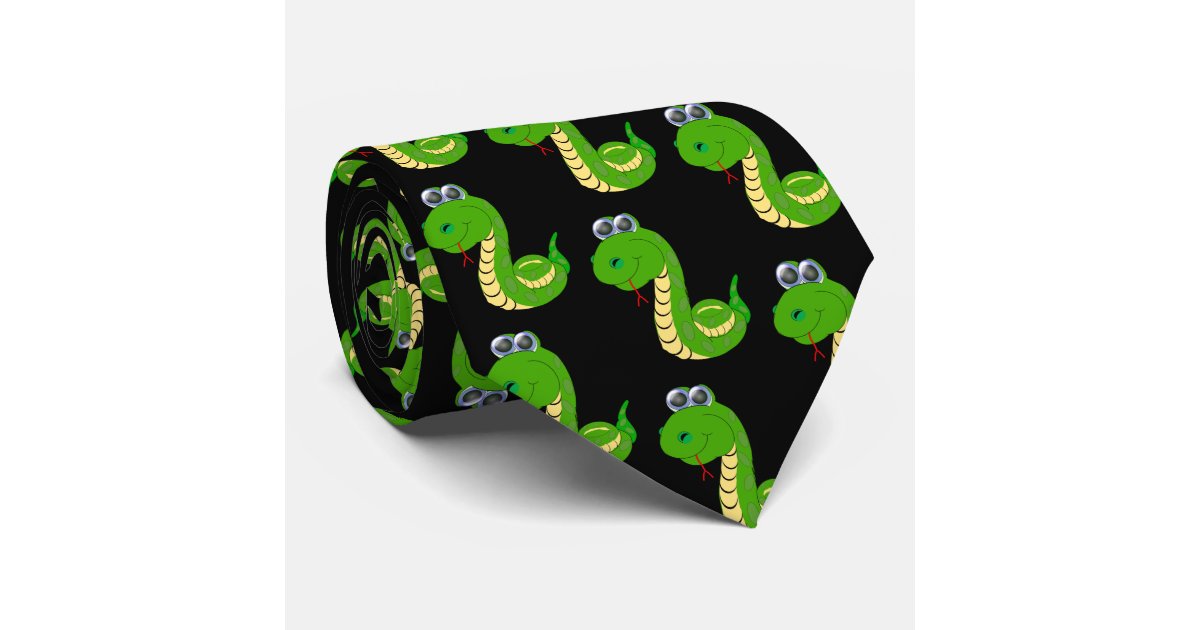 Snake Design Neck Tie | Zazzle