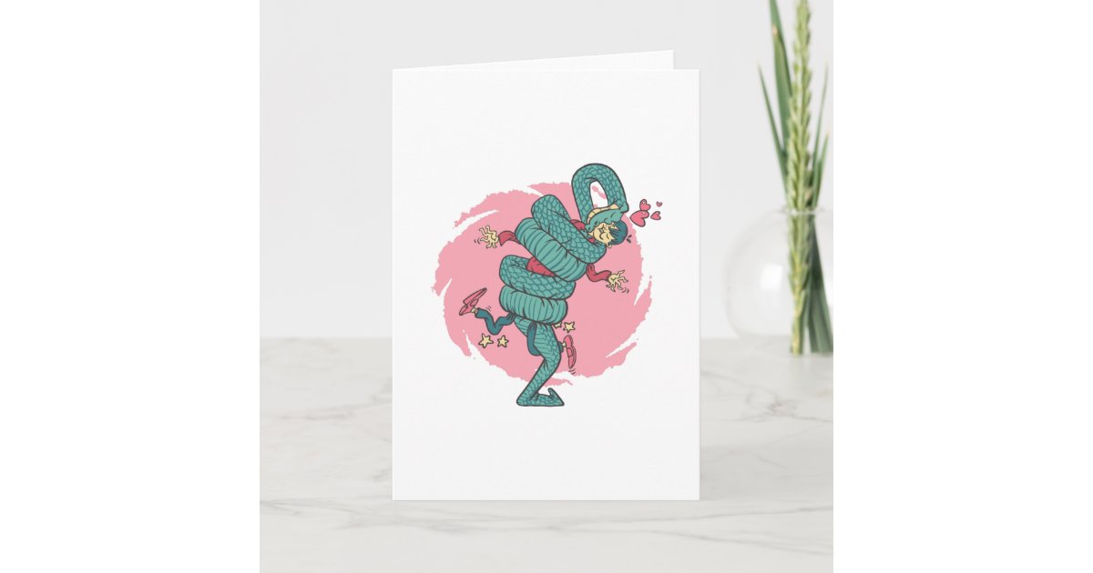 Snake hug card | Zazzle