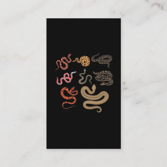 Snake Hunter Reptile Collector Animal Education Business Card | Zazzle