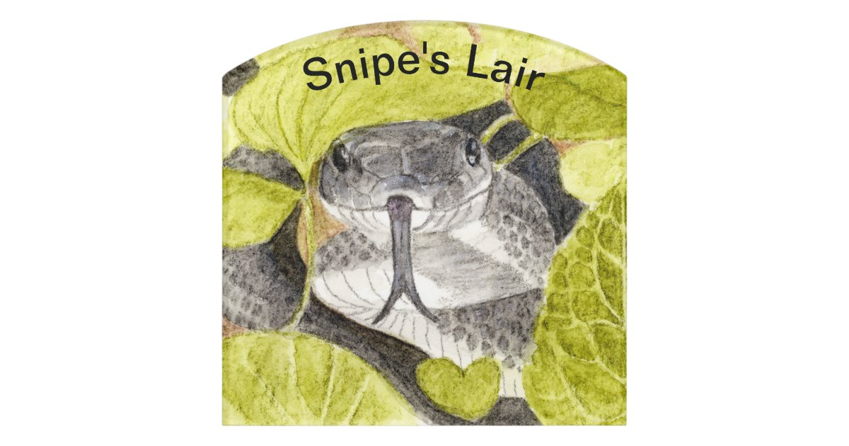 Snake Lair Door Sign | Zazzle