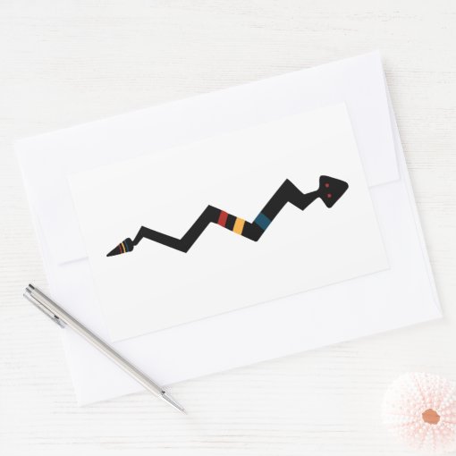 Snake - Native American Indian Symbol Rectangular Sticker | Zazzle