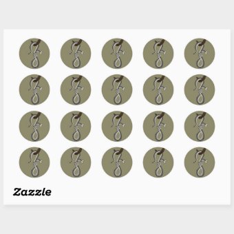 Snake Noose Classic Round Sticker | Zazzle