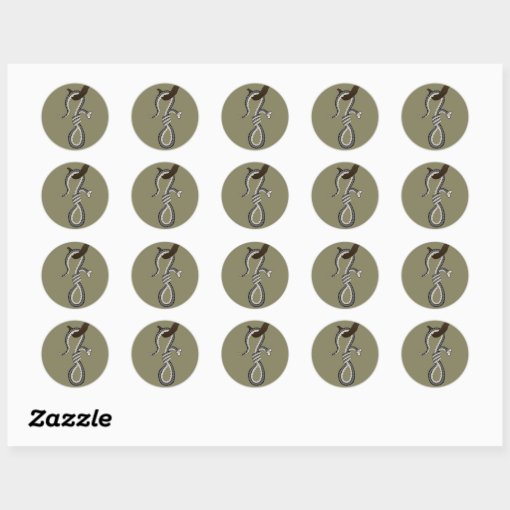 Snake Noose Classic Round Sticker | Zazzle