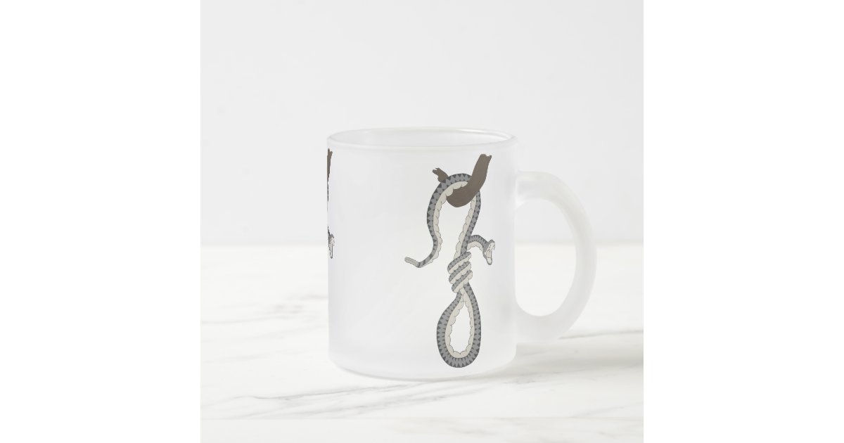Snake Noose Frosted Glass Coffee Mug | Zazzle