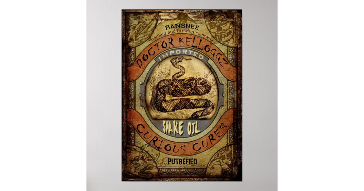 Snake Oil Poster | Zazzle