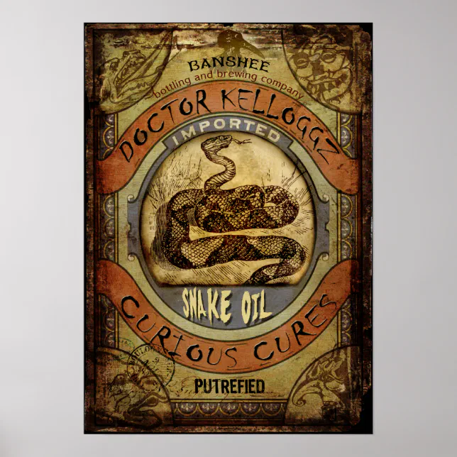 Snake Oil Poster | Zazzle