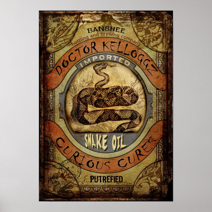 Snake Oil Poster | Zazzle