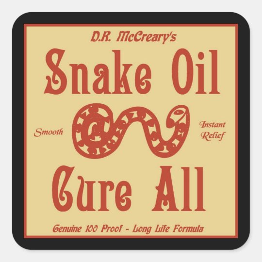 "Snake Oil" Sticker | Zazzle.com